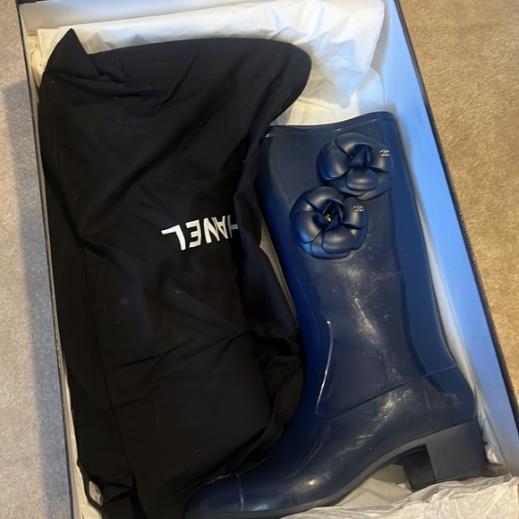 CHANEL | Shoes | Chanel Rain Boots | Poshmark